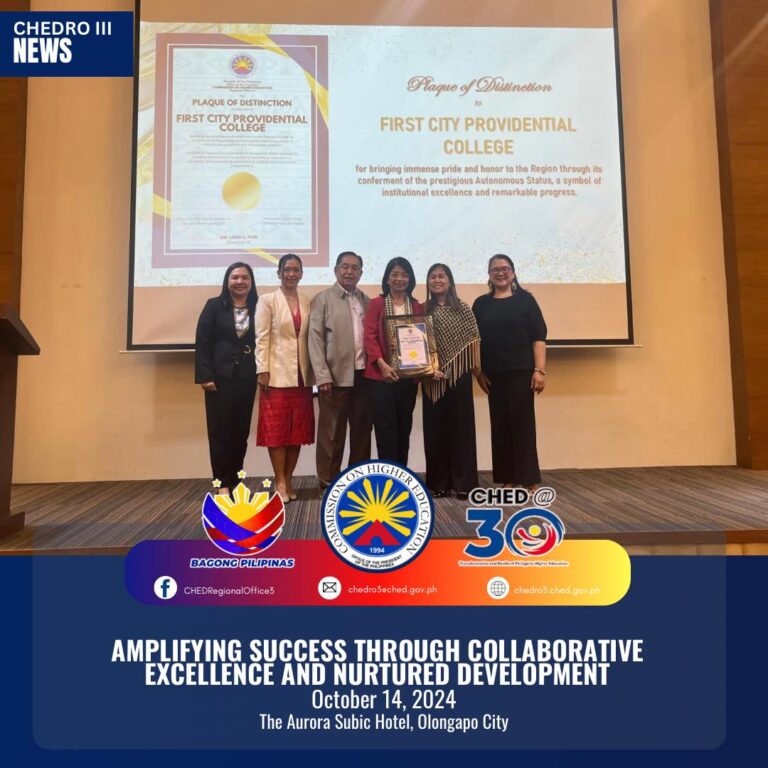 CHED Regional Office III (CHEDRO III) Appreciation and Recognition ...